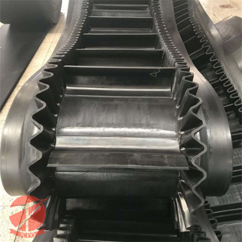 C Cleat Rubber Multi Ply Textile Corrugated Sidewall Conveyor Belt